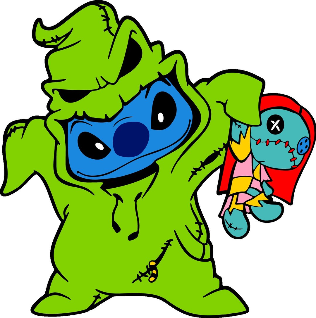 Stitch Oogie Boogey SVG - Etsy