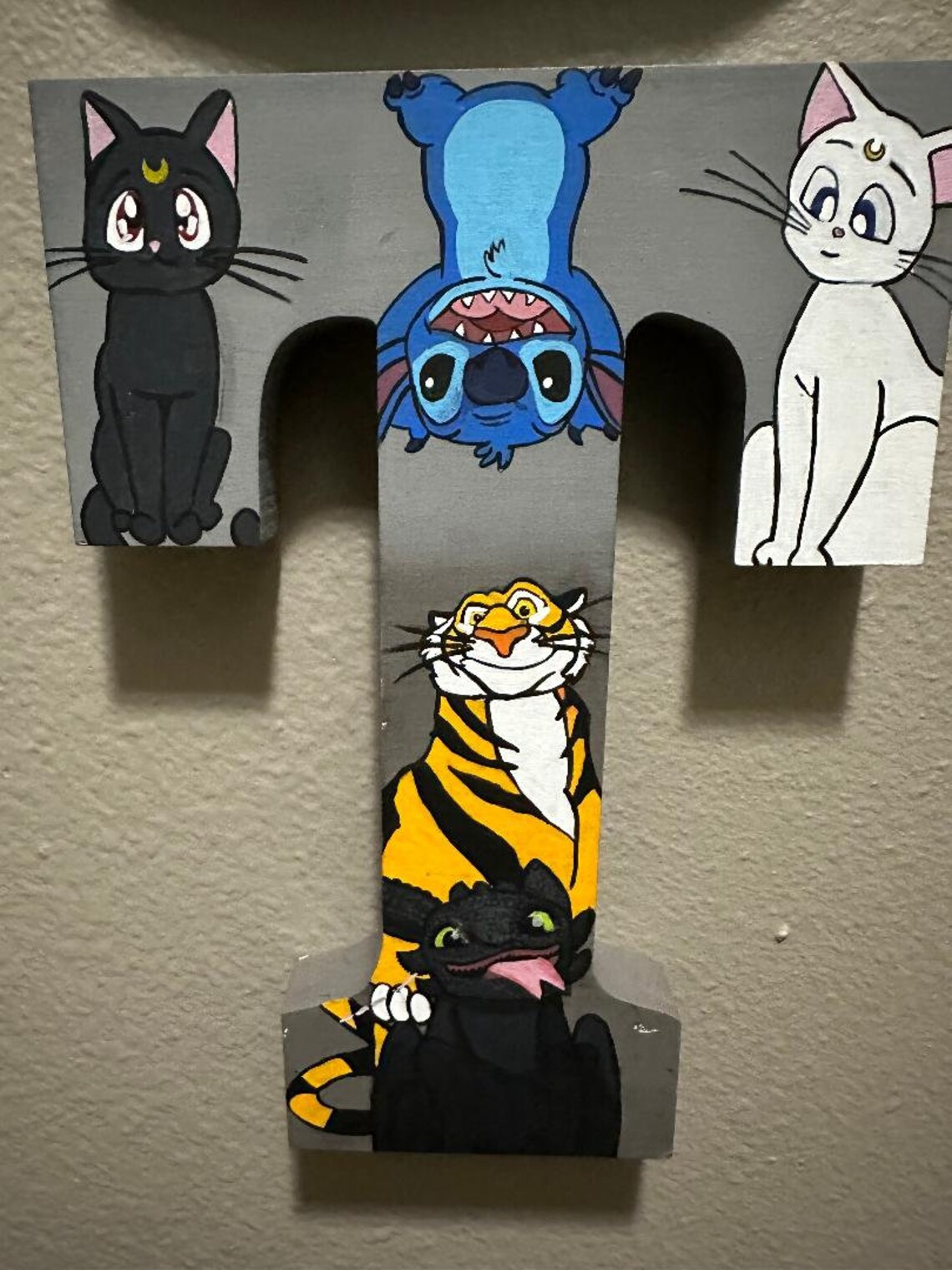 Custom Painted Wood Letter - Etsy