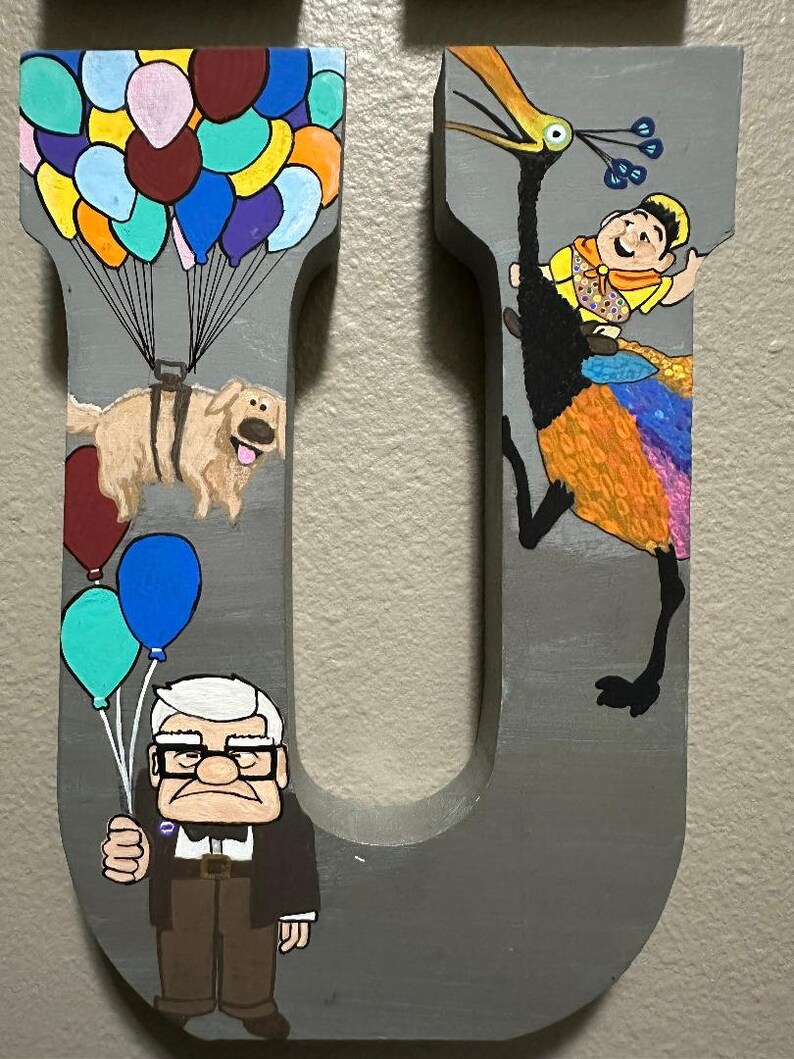 Custom Painted Wood Letter - Etsy