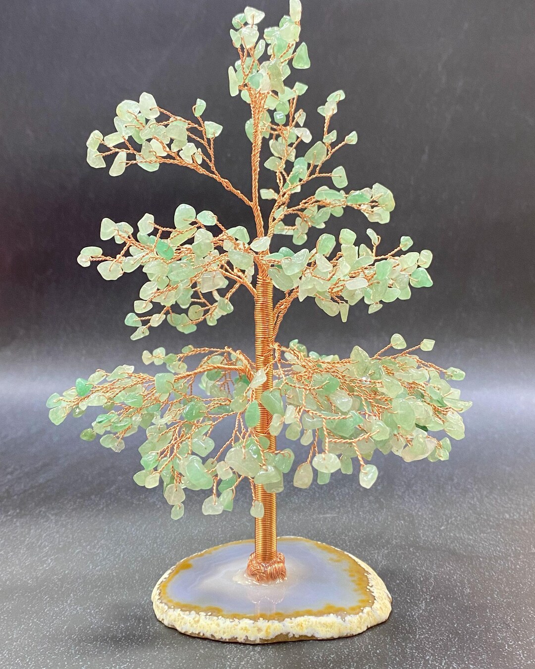 Natural Green Aventurine Crystal Tree, Healing Crystal Tree, Crystal ...