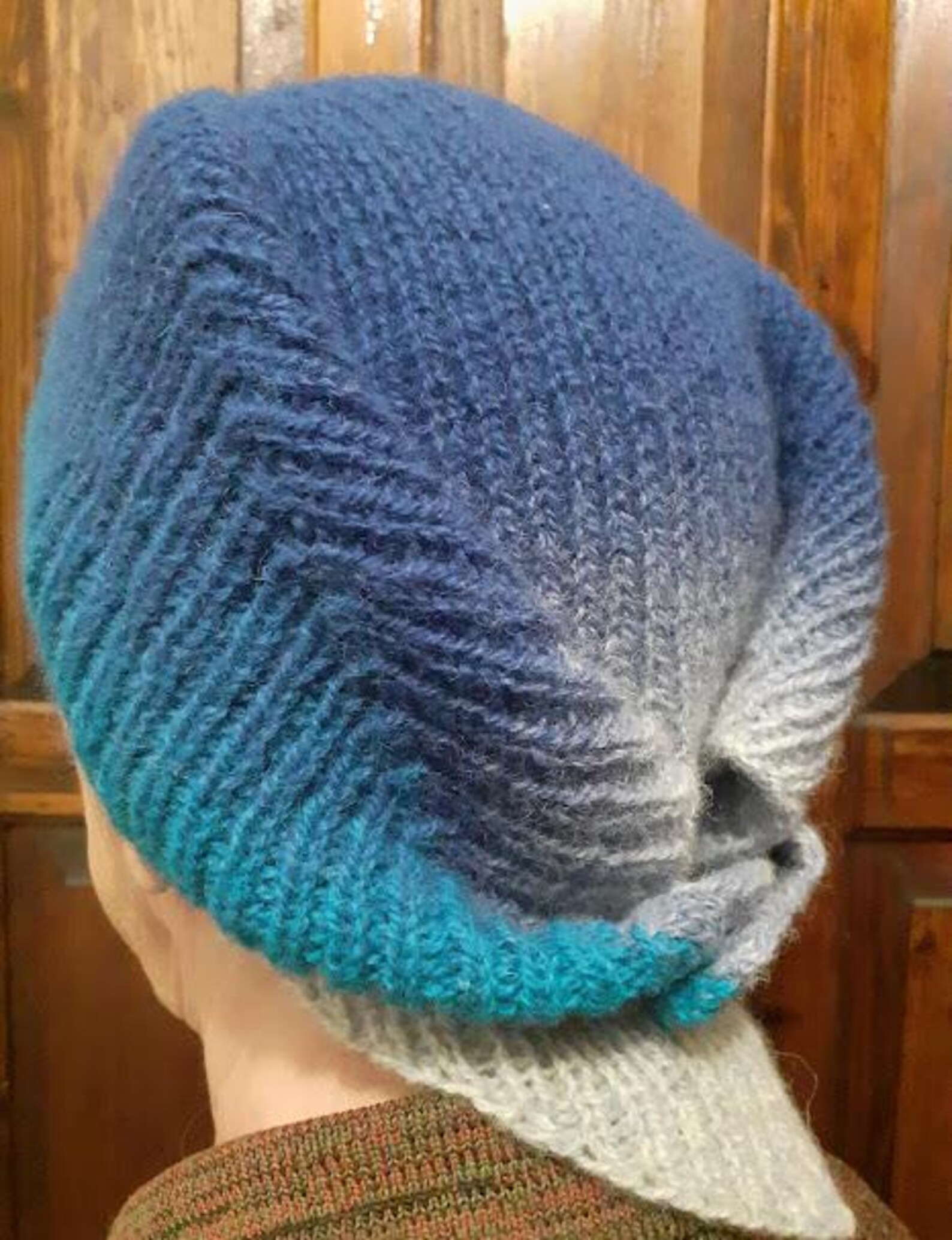 Handmade Bandana Gradient Triangler Muffler Kerchief Bonnet Women ...