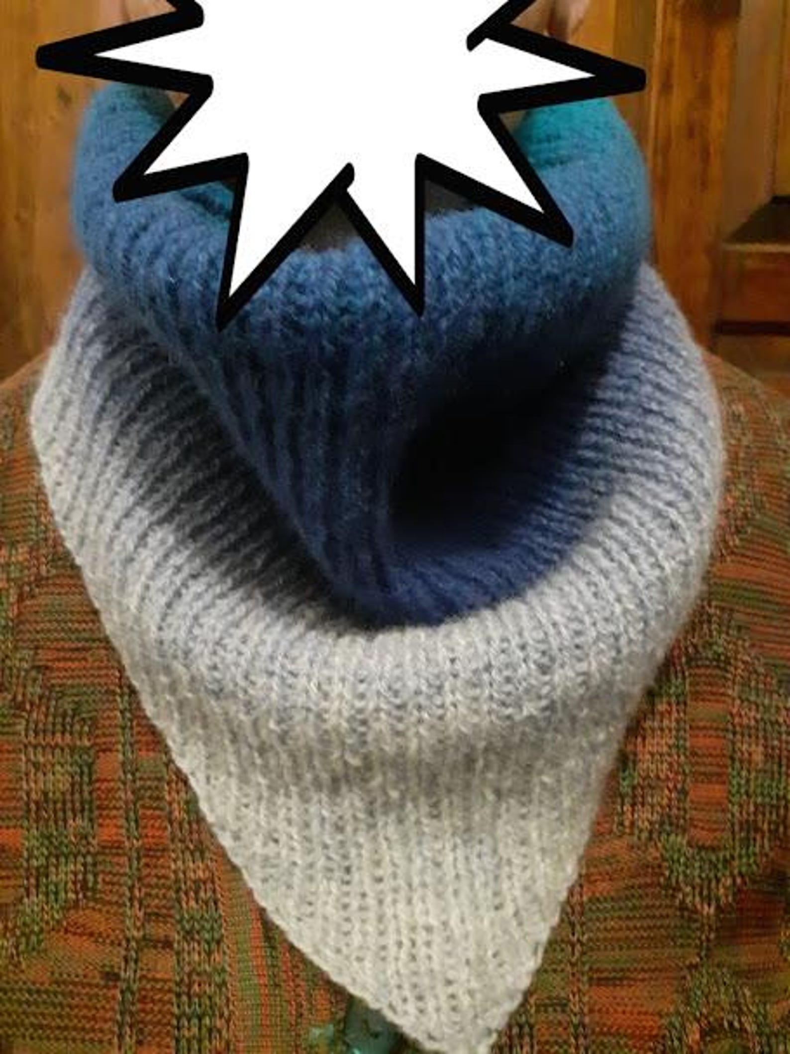 Handmade Bandana Gradient Triangler Muffler Kerchief Bonnet Women ...