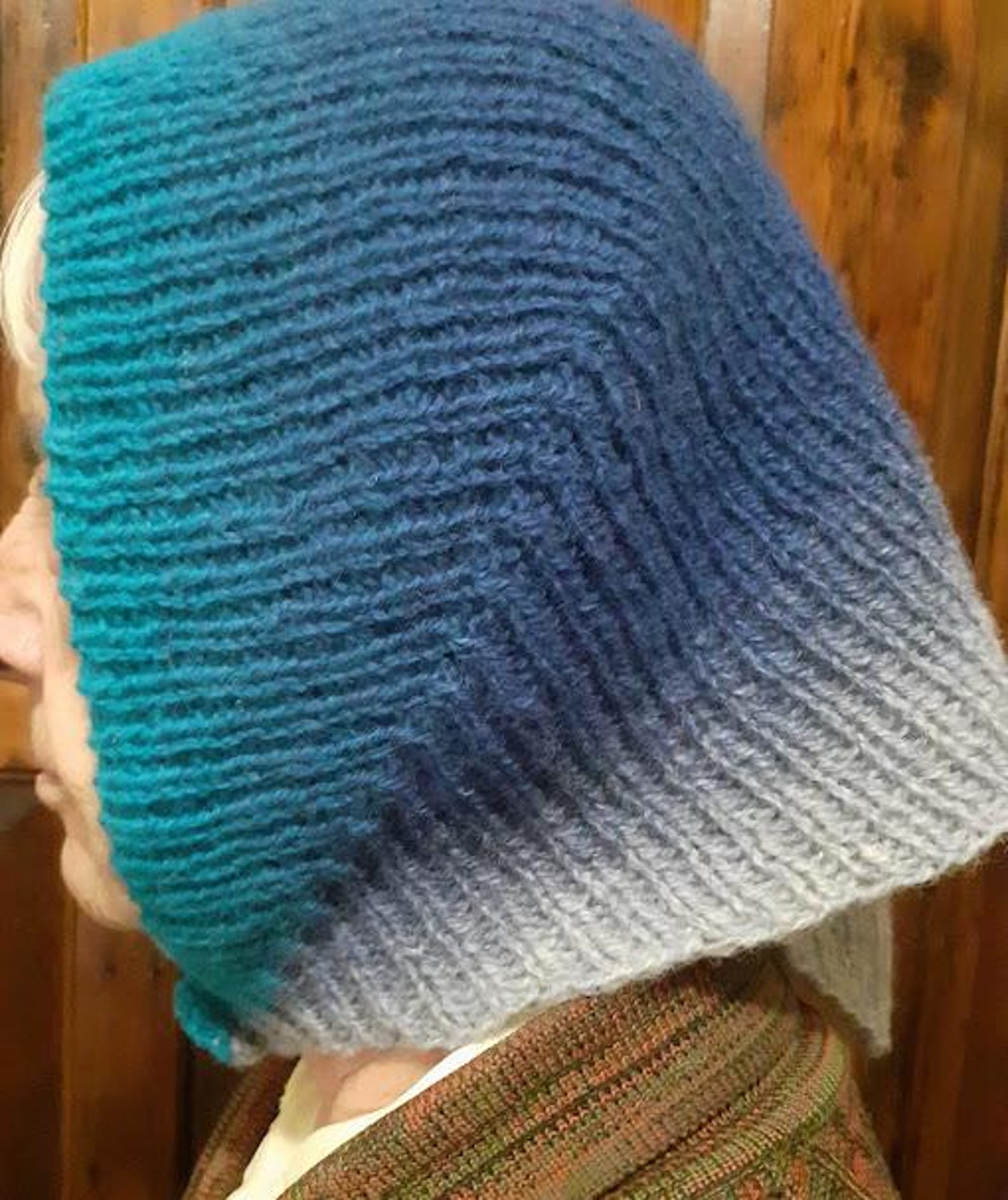 Handmade Bandana Gradient Triangler Muffler Kerchief Bonnet Women ...