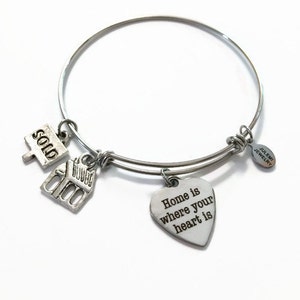 Home is Where Your Heart is Expandable Bracelet First Home Expandable ...