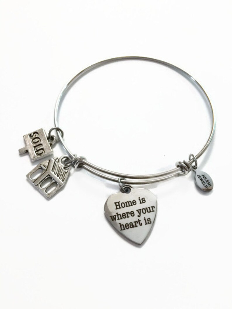 Home is Where Your Heart is Expandable Bracelet First Home Expandable ...