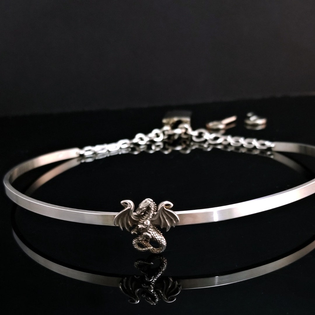 BDSM Nightwing Dragon Submissive Locking Day Collar, Discreet Day ...
