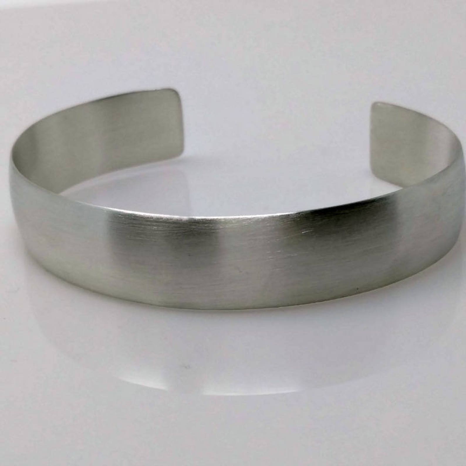 Men's Sterling Silver Cuff, Izzy Cuff, Extra Wide Unisex Cuff, Dominant ...