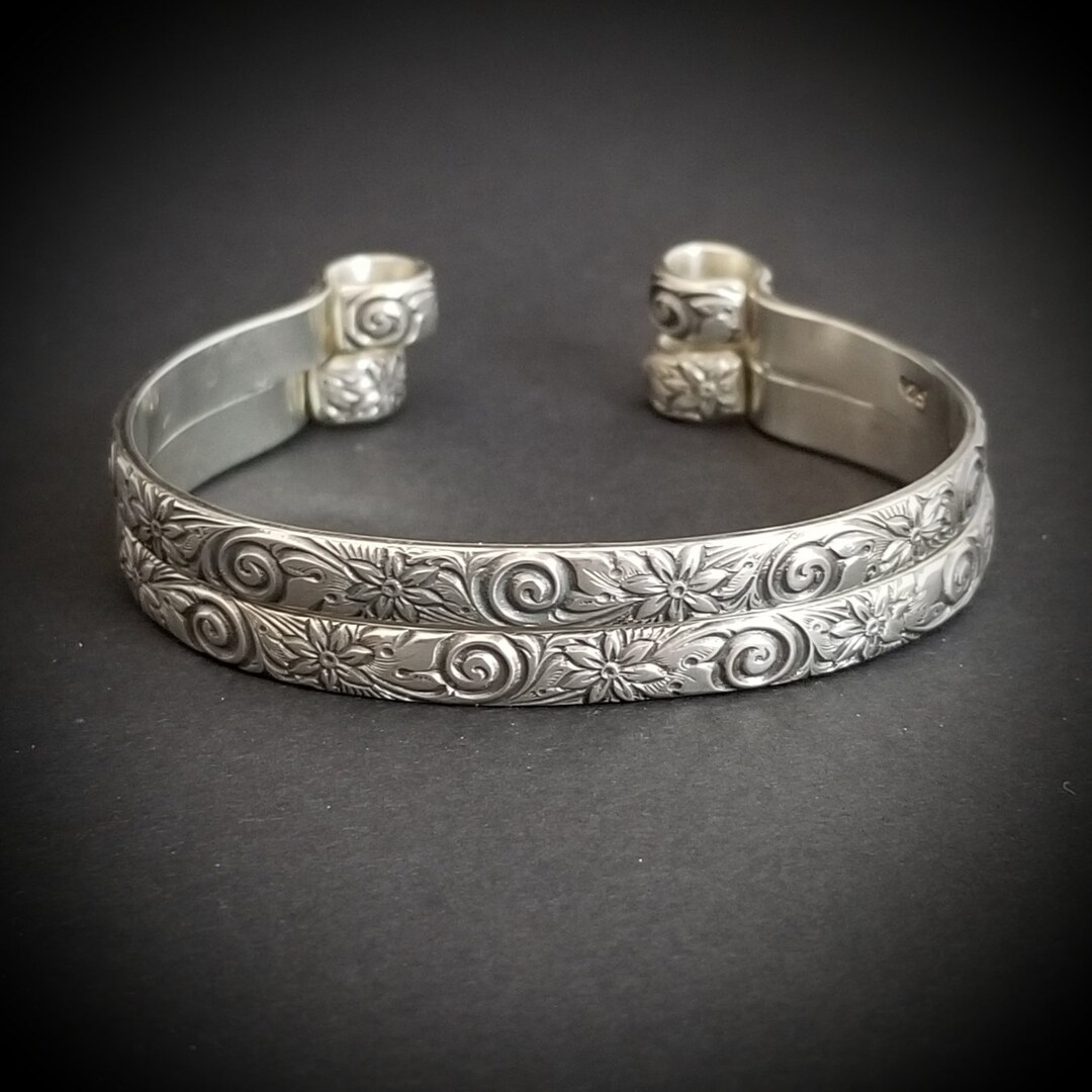 Sterling Silver Locking Handcuff Bracelets: Wild Flower BDSM Jewelry - Etsy