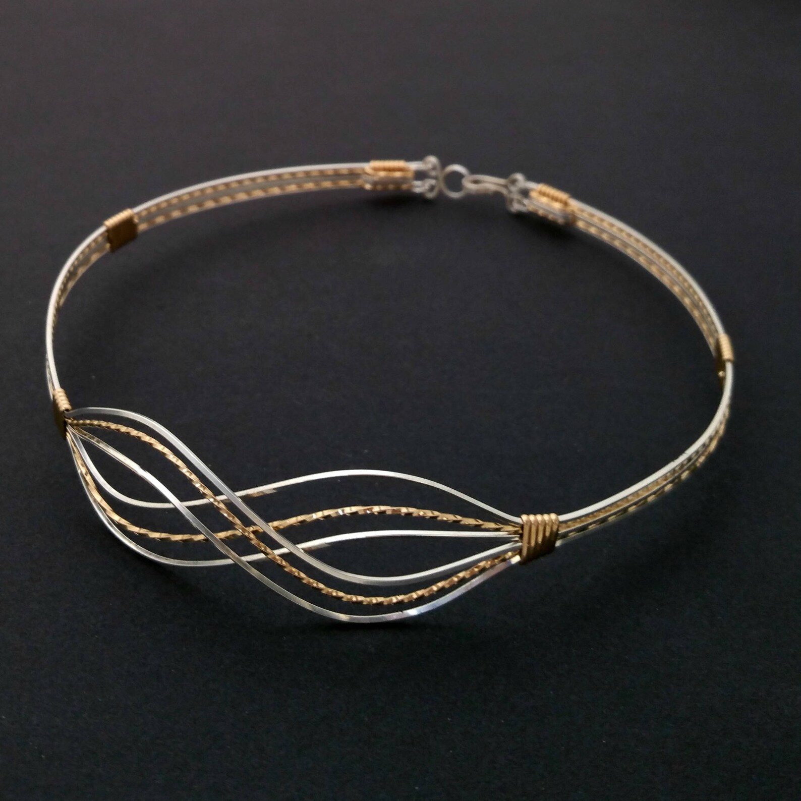 Infinity Wire Wrapped Collar Locking or Traditional Clasp | Etsy