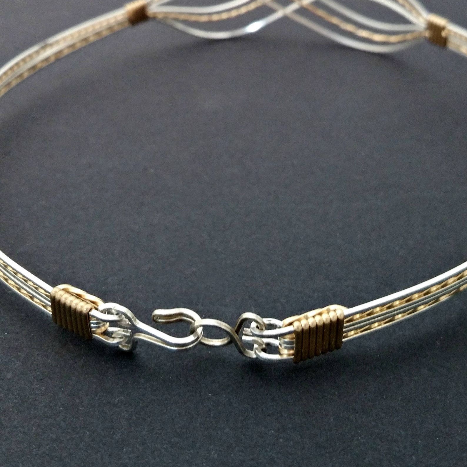 Infinity Wire Wrapped Collar Locking or Traditional Clasp | Etsy