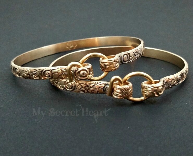 Handcuff Bracelets WILD FLOWER Locking Day Cuffs, GOLD, Submissive ...
