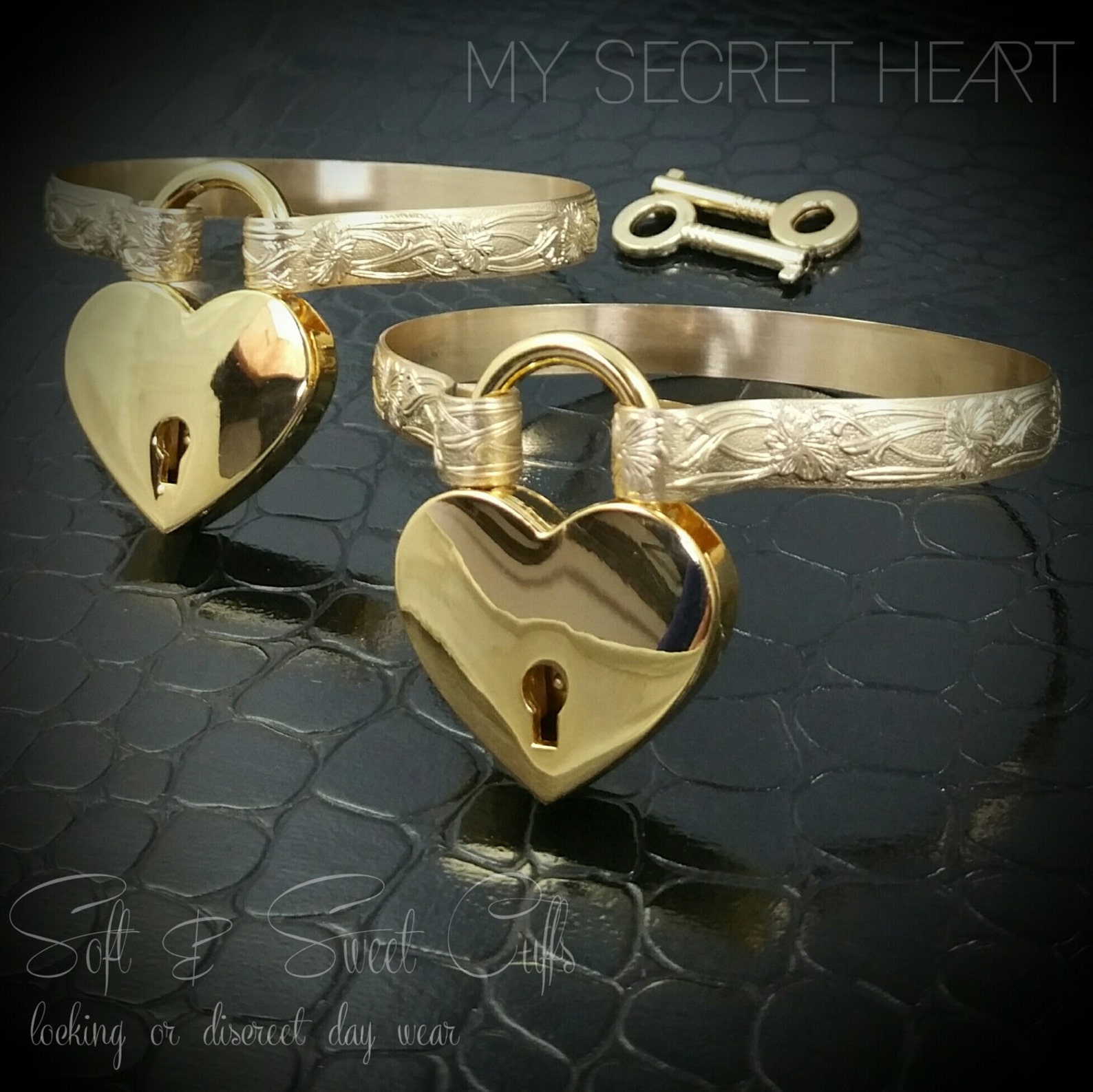 Soft & Sweet Gold Day Locking Submissive Handcuffs Convert to Day ...