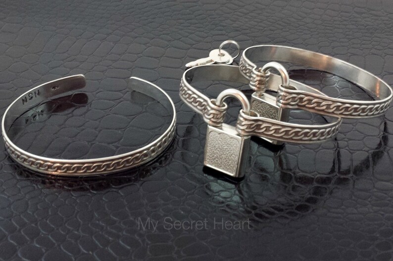 Donovan Locking Submissive Handcuff Bracelets Restraining | Etsy