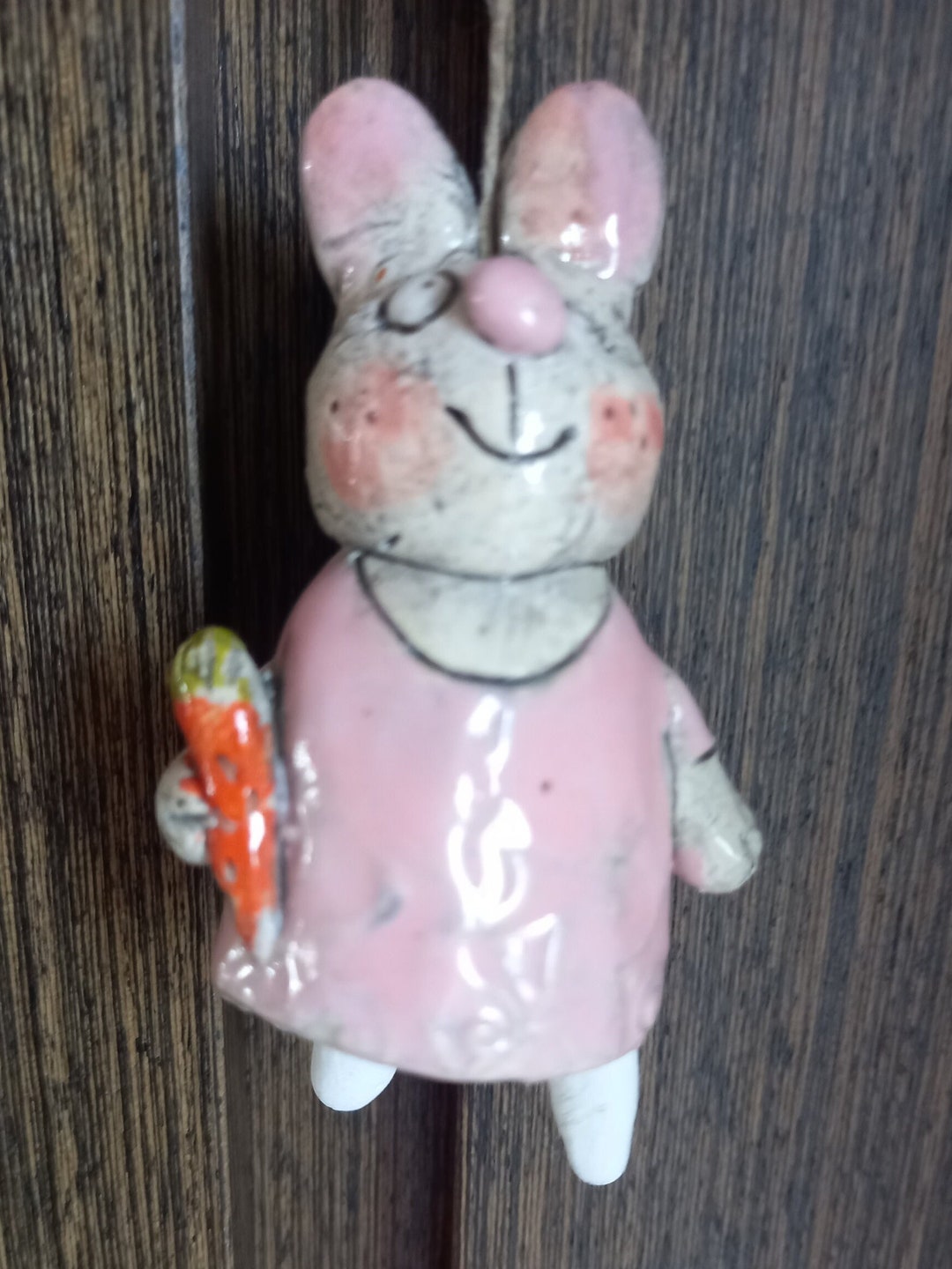 Ceramic Bell Rabbit Bell Animal Bunny - Etsy