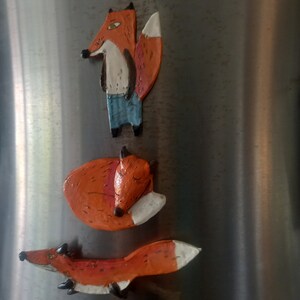 Refrigerator Magnet, Kitchen Decoration, Ceramic Magnet Fox - Etsy