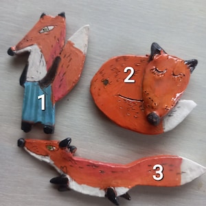 Refrigerator Magnet, Kitchen Decoration, Ceramic Magnet Fox - Etsy