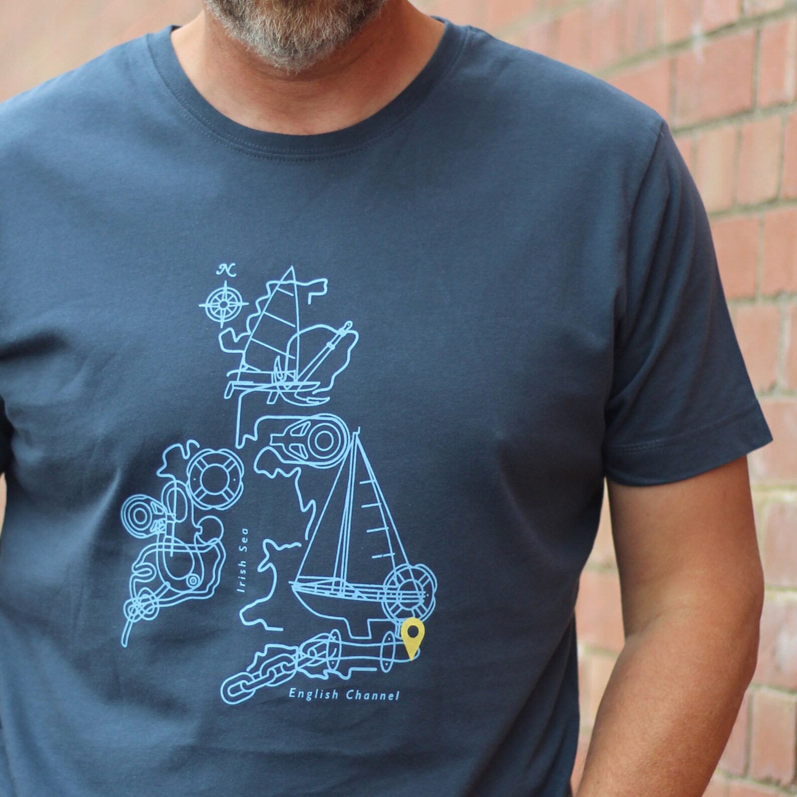 Sailing T-shirt -personalised - Organic Cotton - Etsy