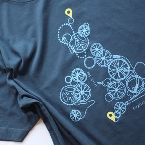 Cycle T-shirt With Personalisation Option. - Etsy