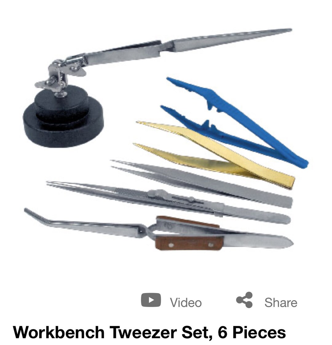 Workbench Tweezer Set and Third Hand - Etsy