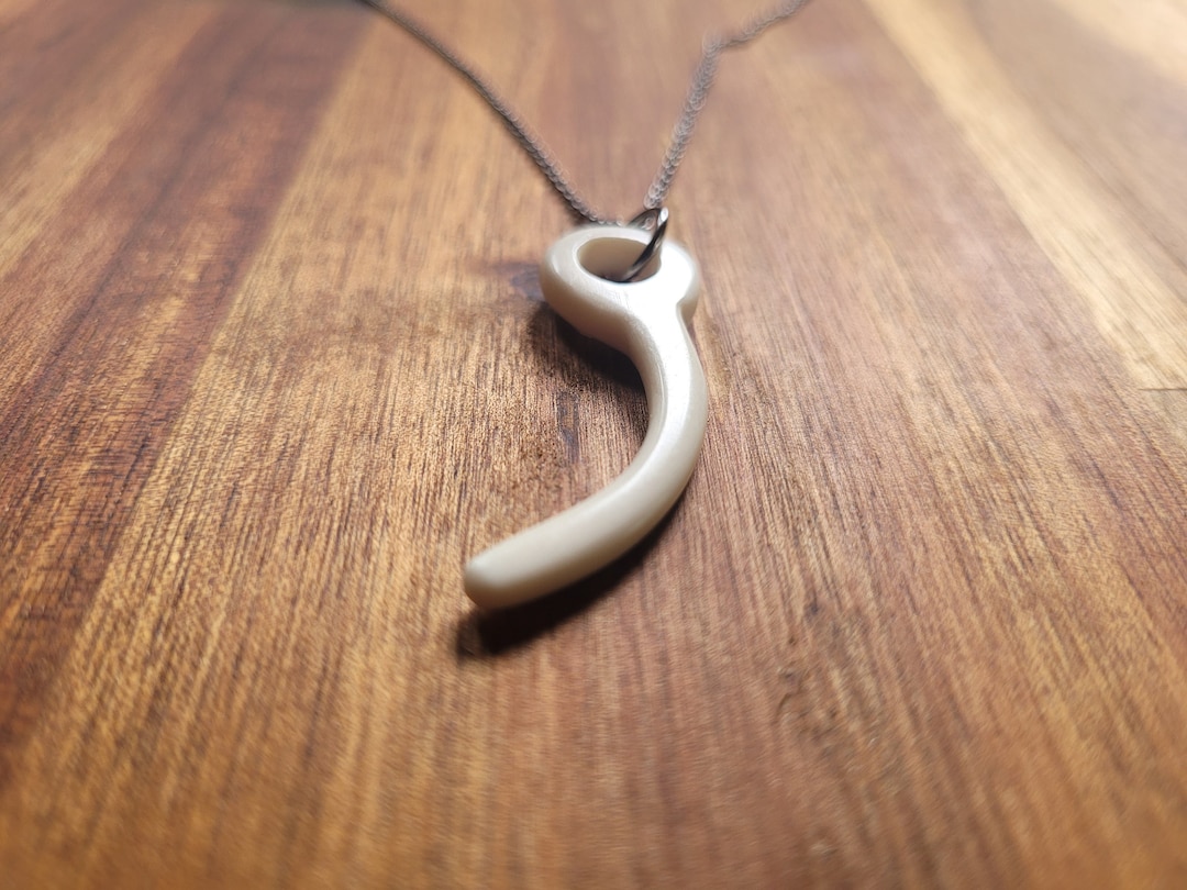 Parachute Closing Pin Necklace, Handcrafted From Bone, Skydiving ...