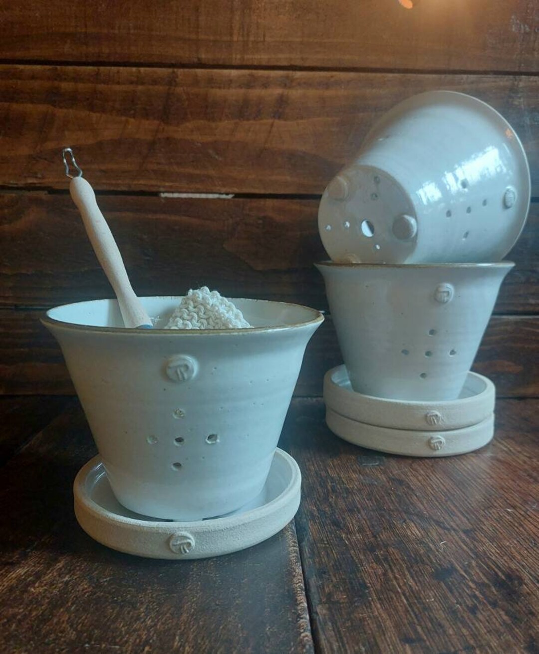 Dish Cloth Drainer and Drip Tray. WHITE - Etsy UK