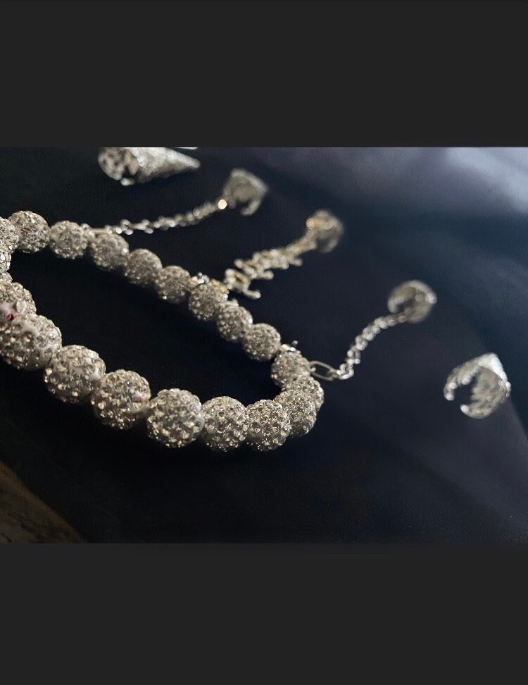 Long Nail Cone Gloves With Chains and Bracelet, Silver Cowgirl ...