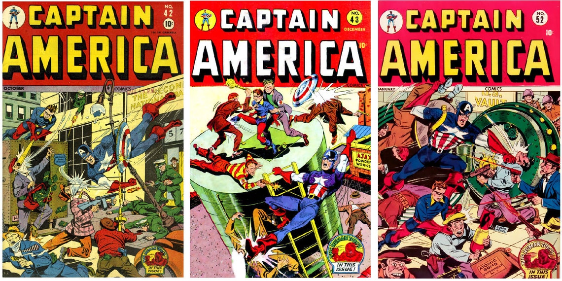 Captain America Comics ( 1 - 78) (1941 - 1954) Golden Age. Compact Disk ...