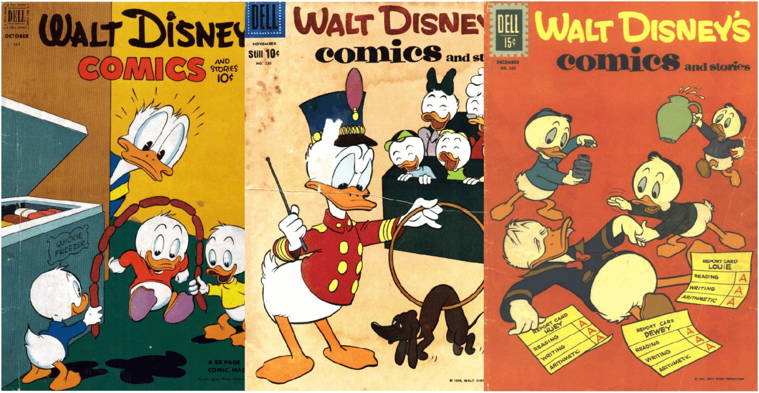 Comics Rare Vintage Walt Disney's Comics and Stories Golden Age 1940 ...