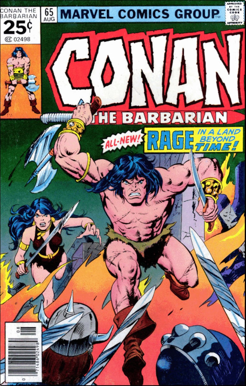 Conan the Barbarian Comics. Comics Rare Vintage (no. 1 and No.2; 140 ...