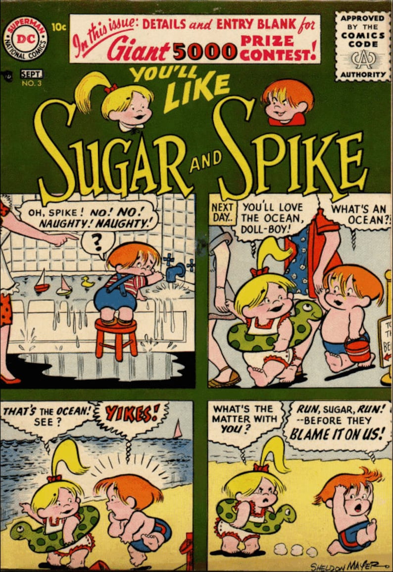Sugar and Spike Comics. Golden Age. Rare Vintage Comics (1956-1971; 1 ...