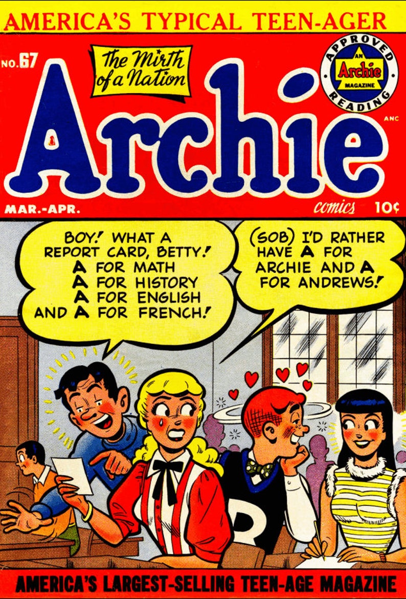 Archie Comics. Golden Age. Rare Vintage Comics. Compact Disk No1.; No2 ...