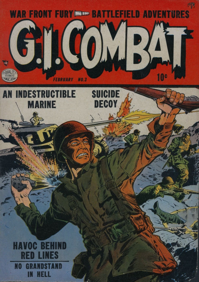 G.I. Combat Comics. Golden Age. Rare Vintage Comics (from 1952; 216 ...