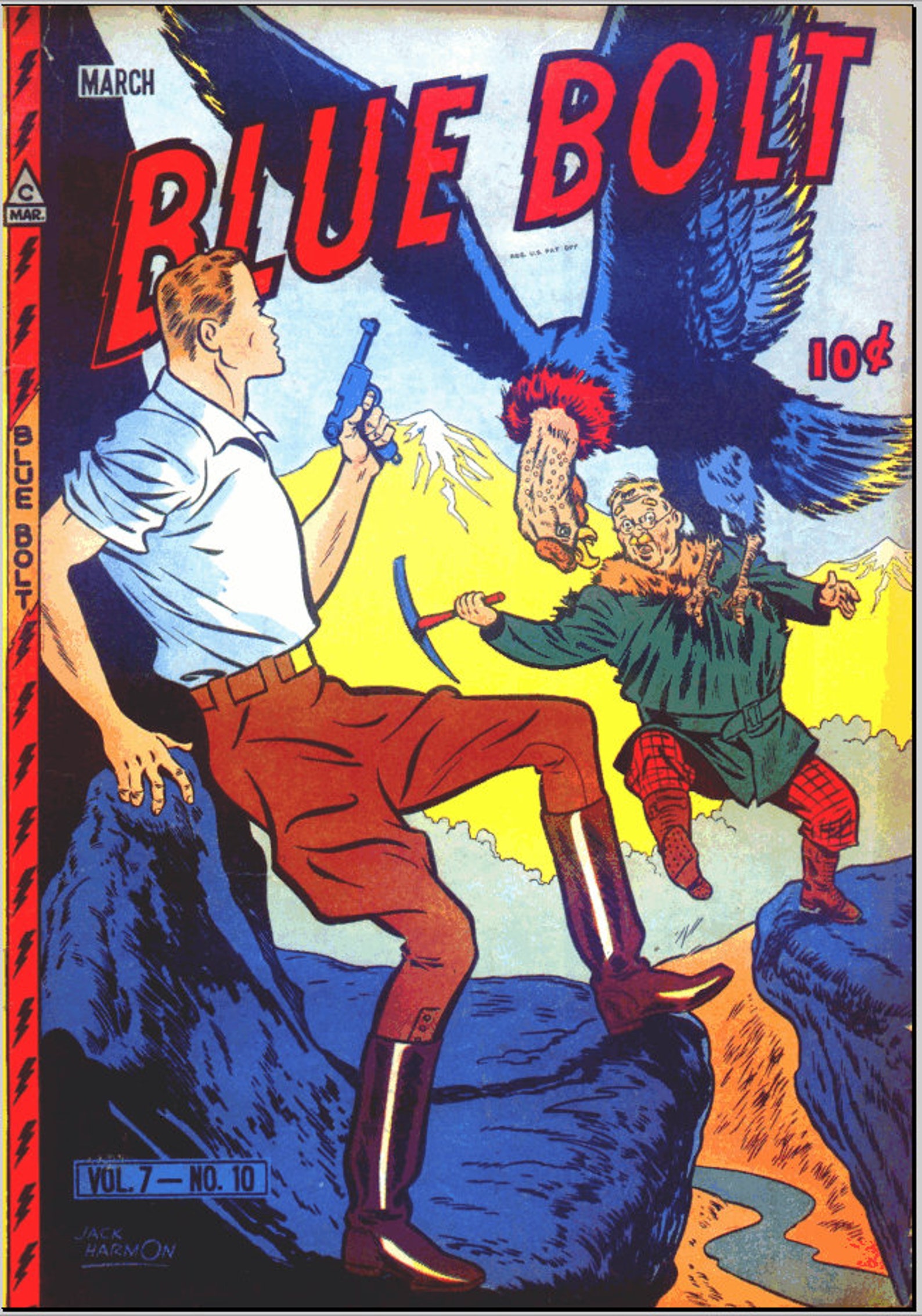 Blue Bolt Comics. Golden Age. Rare Vintage Comics. Compact Disk No1 and ...