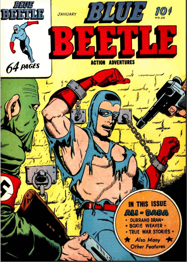 Blue Beetle Comics Big 3. Golden Age. Rare Vintage Comics 1939-1968 83 ...