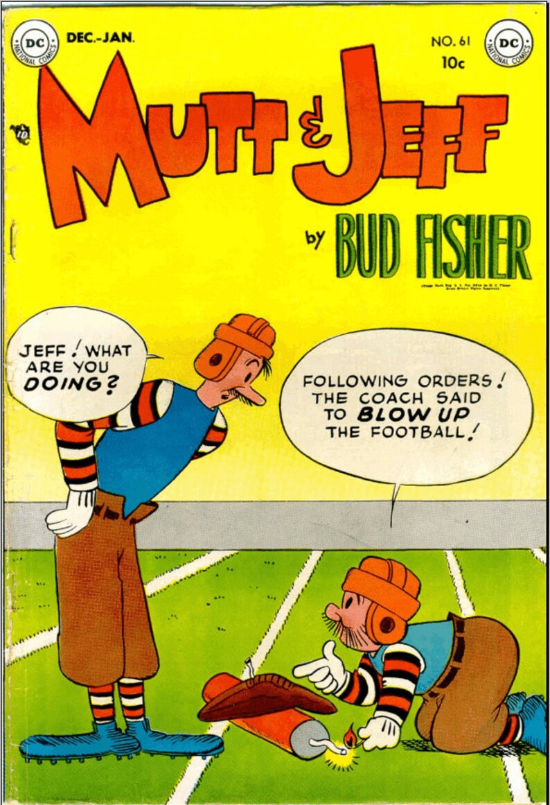 Mutt and Jeff Comics Rare Vintage. Golden Age (1939-1959 1-108; Compact ...