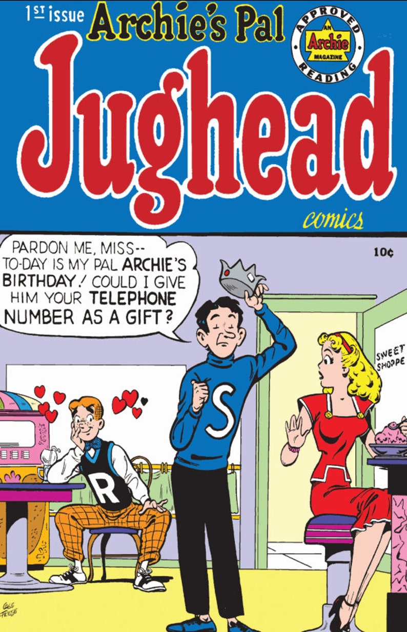 Archies Pal Jughead Comics. Jughead Comics. Golden Age. Rare Vintage ...