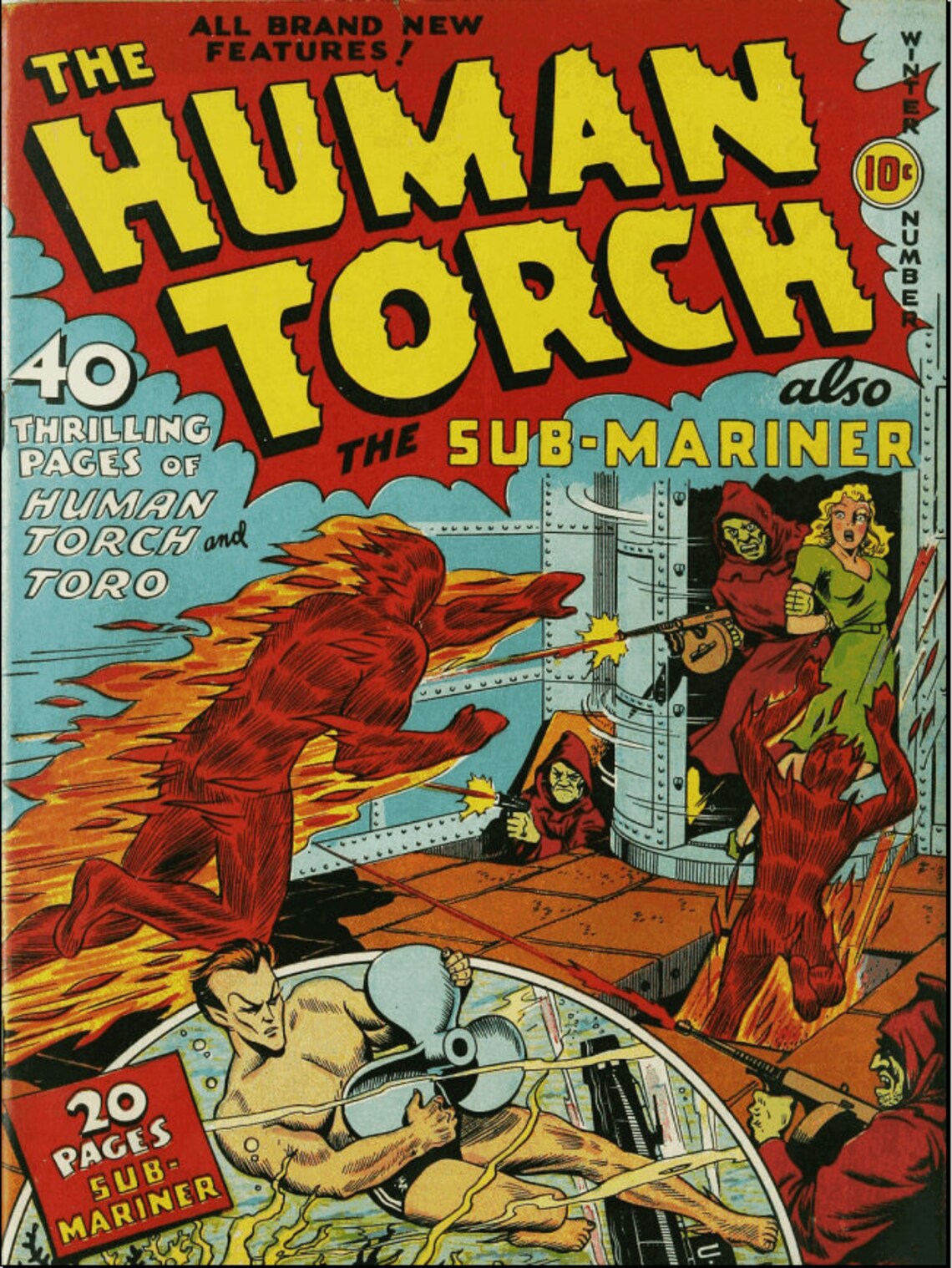 Human Torch Comics. Rare Vintage. Golden Age 1940-1954 1-38 and 1974 ...