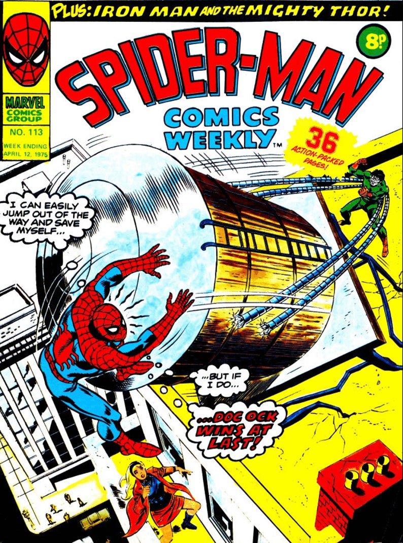 Spider-Man comics Weekly. Comics Rare Vintage No. 1 and | Etsy