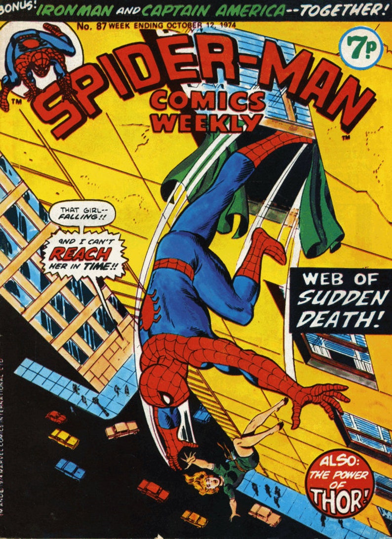 Spider-man Comics Weekly. Comics Rare Vintage (no. 1 and No.2; 157 ...