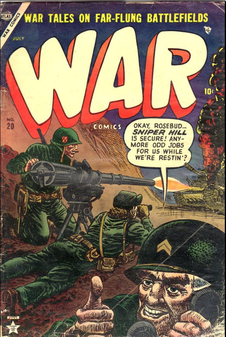 War Comics. Rare Vintage. 1951-1957; 46 Publications. Compact Disk - Etsy