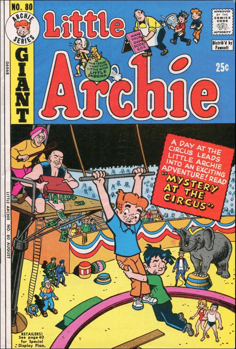 Little Archie Comics. the Adventures of Little Archie Comics. - Etsy