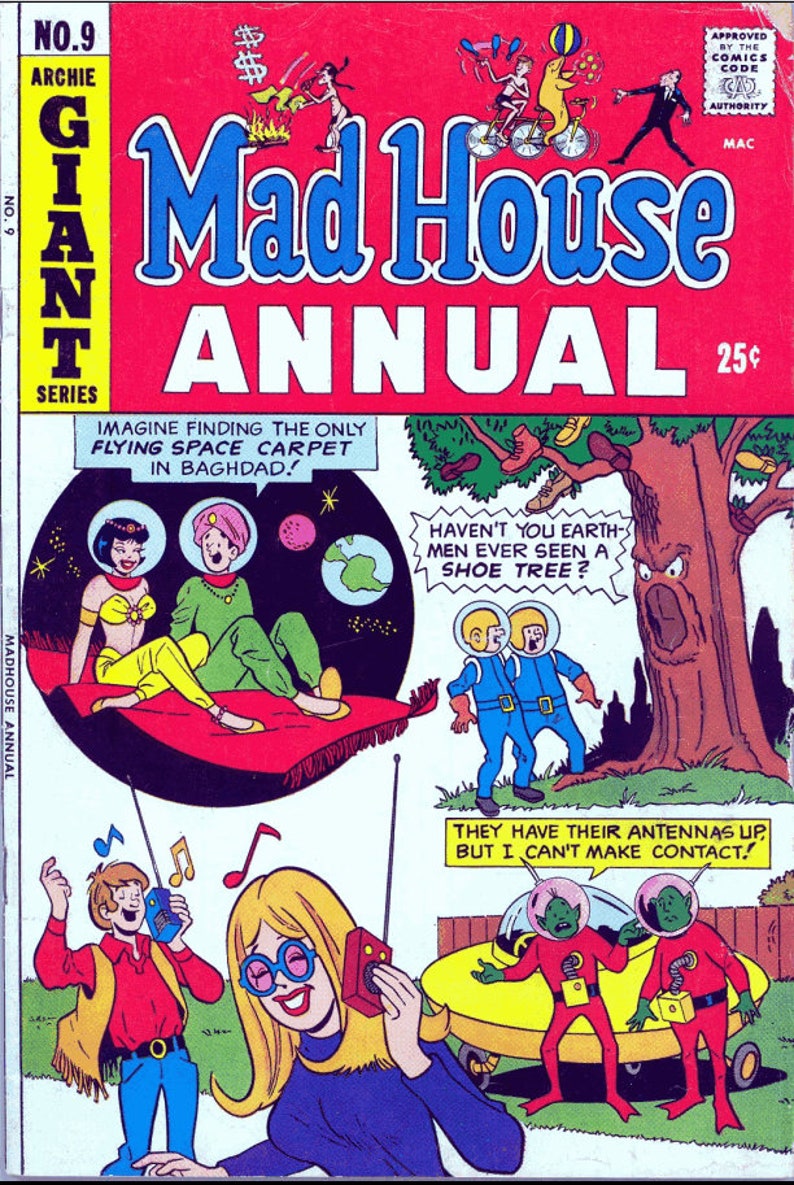 Archie's Mad House Comics. Rare Vintage. Silver Age. From - Etsy