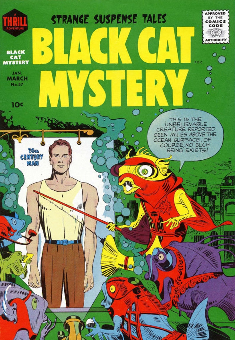 Black Cat Comics. Golden Age. Rare Vintage Comics 1946-1958 1-62 ...