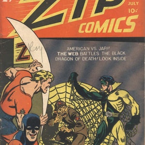 Zip Comics. Golden Age. Rare Vintage Comics Compact Disc (1940-1944; 1 ...