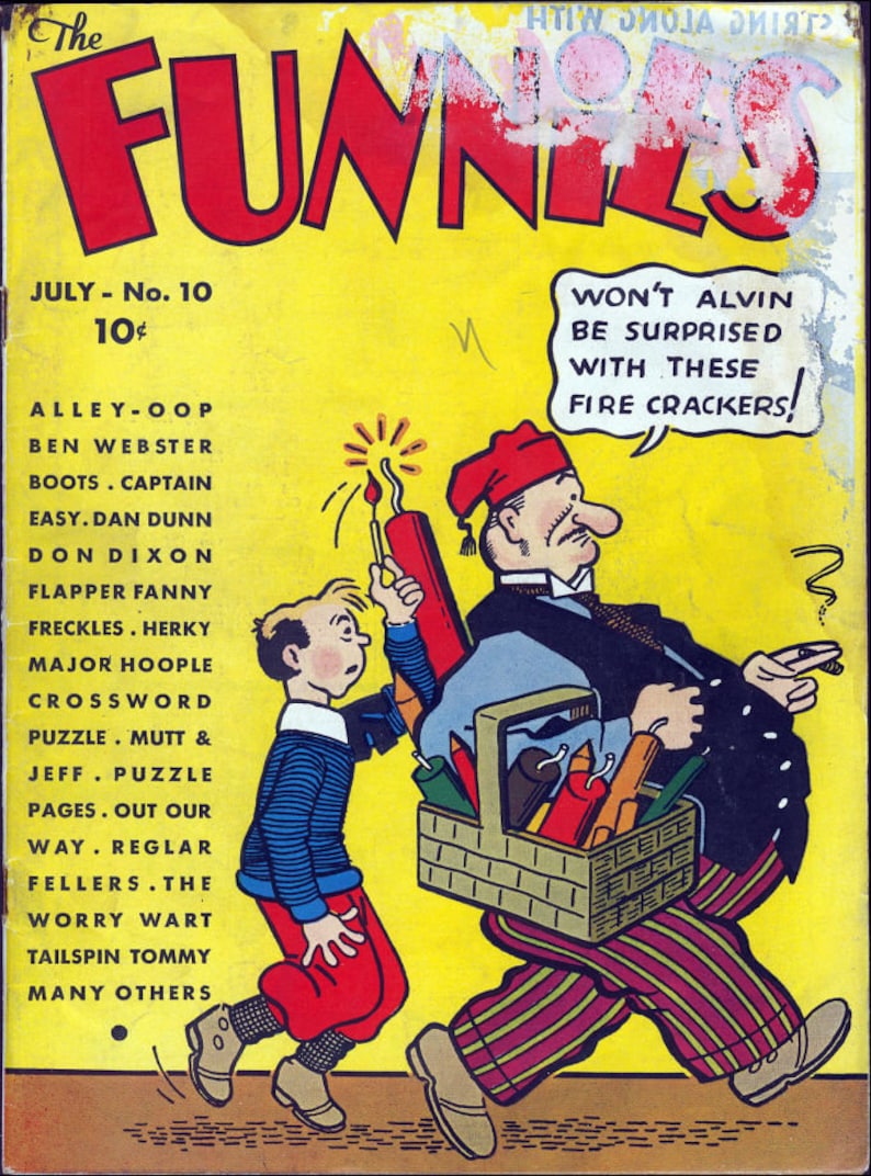 Funnies Comics. Golden Age. Rare Vintage Comics 1936-1942 36 ...