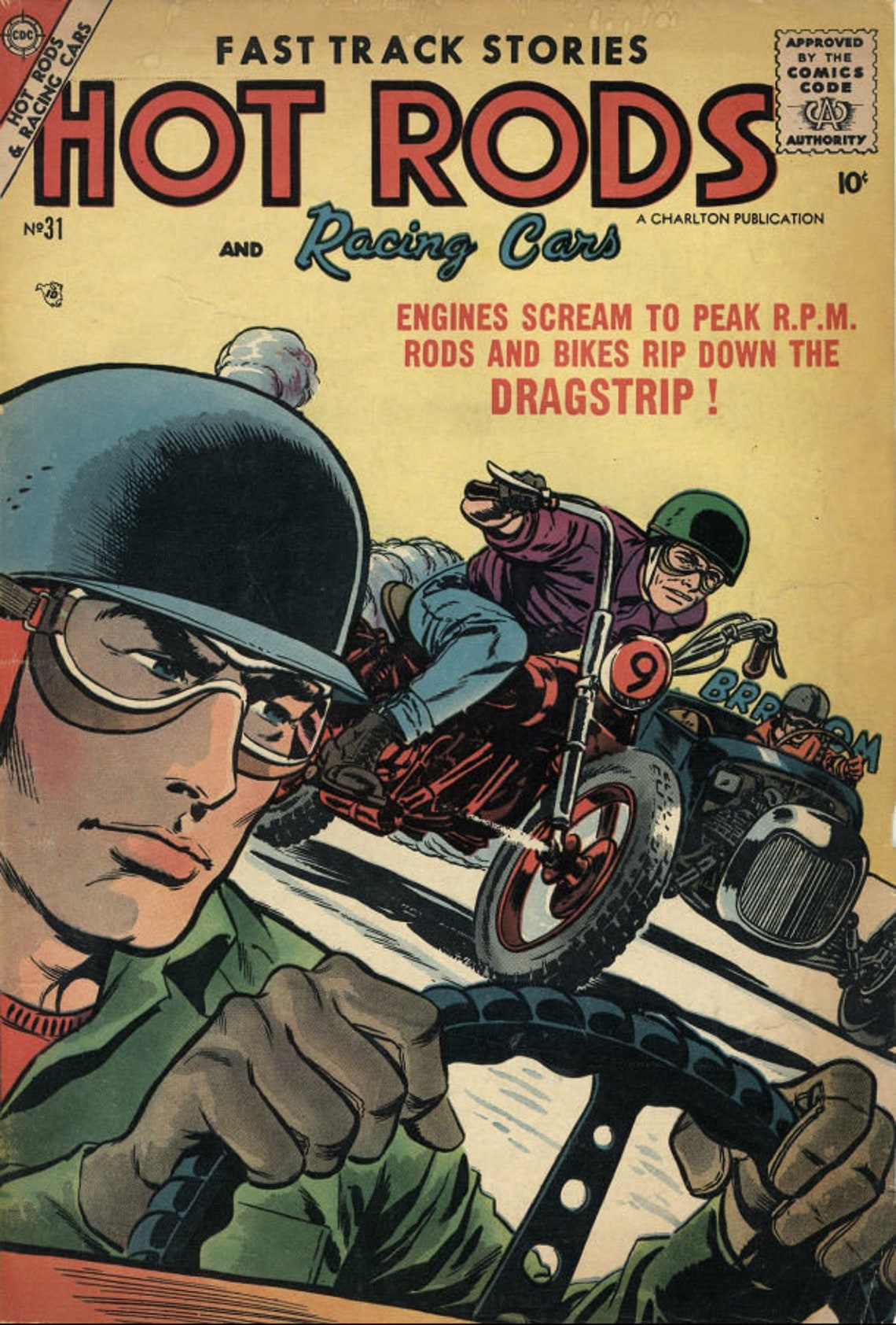 Hot Rods and Racing Cars Comics. Golden Age. Rare Vintage Comics 1951 ...