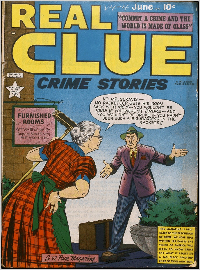 Clue Comics. Real Clue Crime Stories Comics. Golden Age. Rare Vintage ...