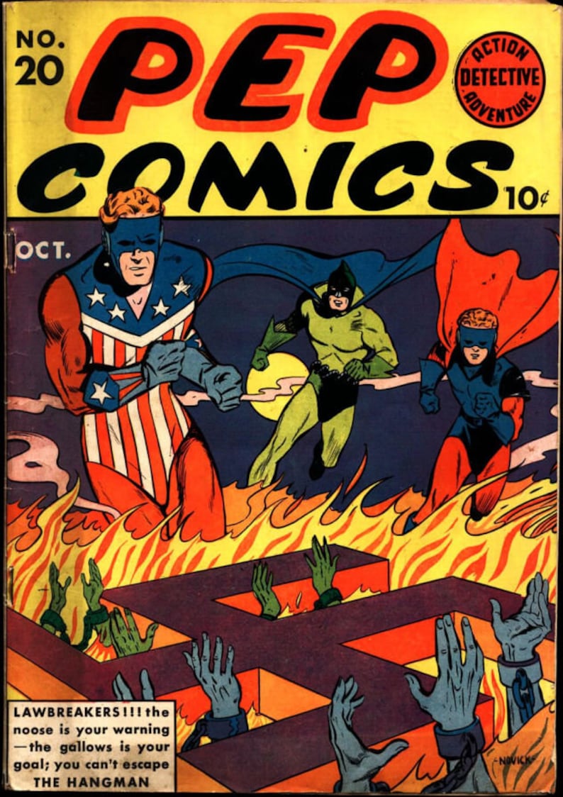 Pep Comics. Golden Age. Rare Vintage Comics. Compact Disk No1 and No2 ...