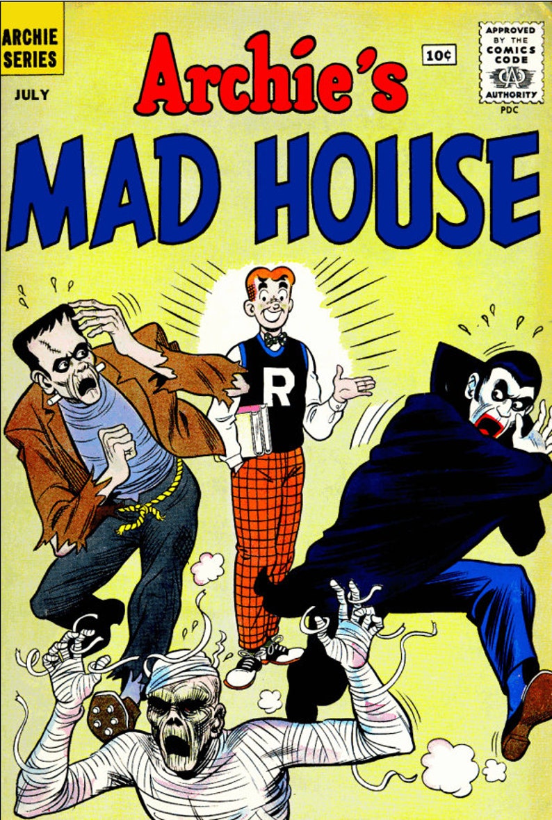 Archie's Mad House Comics. Rare Vintage. Silver Age. From - Etsy
