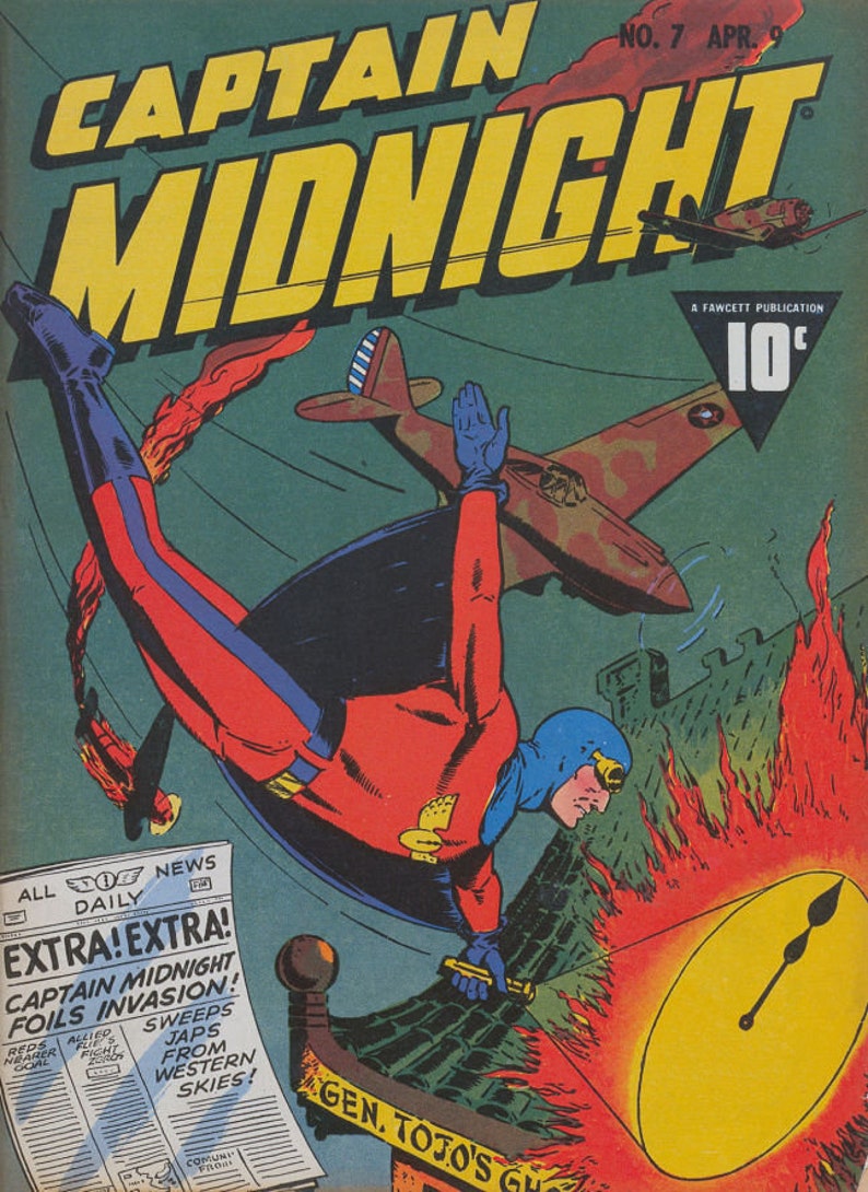 Captain Midnight Comics. Golden Age. Rare Vintage Comics (1942-1948; 1 ...